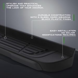 VW Amarok MK2 2023+ Black Side Steps | Predator4x4