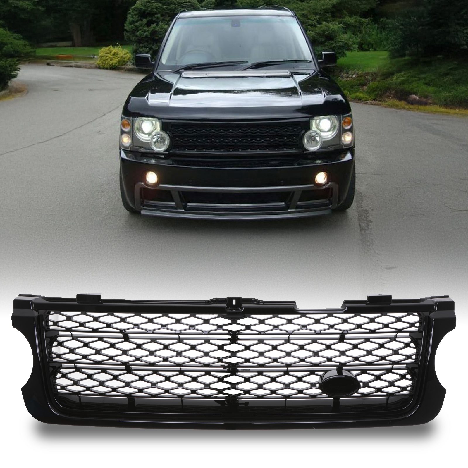 Predator4x4 Black OEM Look Grille To Fit Range Rover Vogue L322 10-12 ...