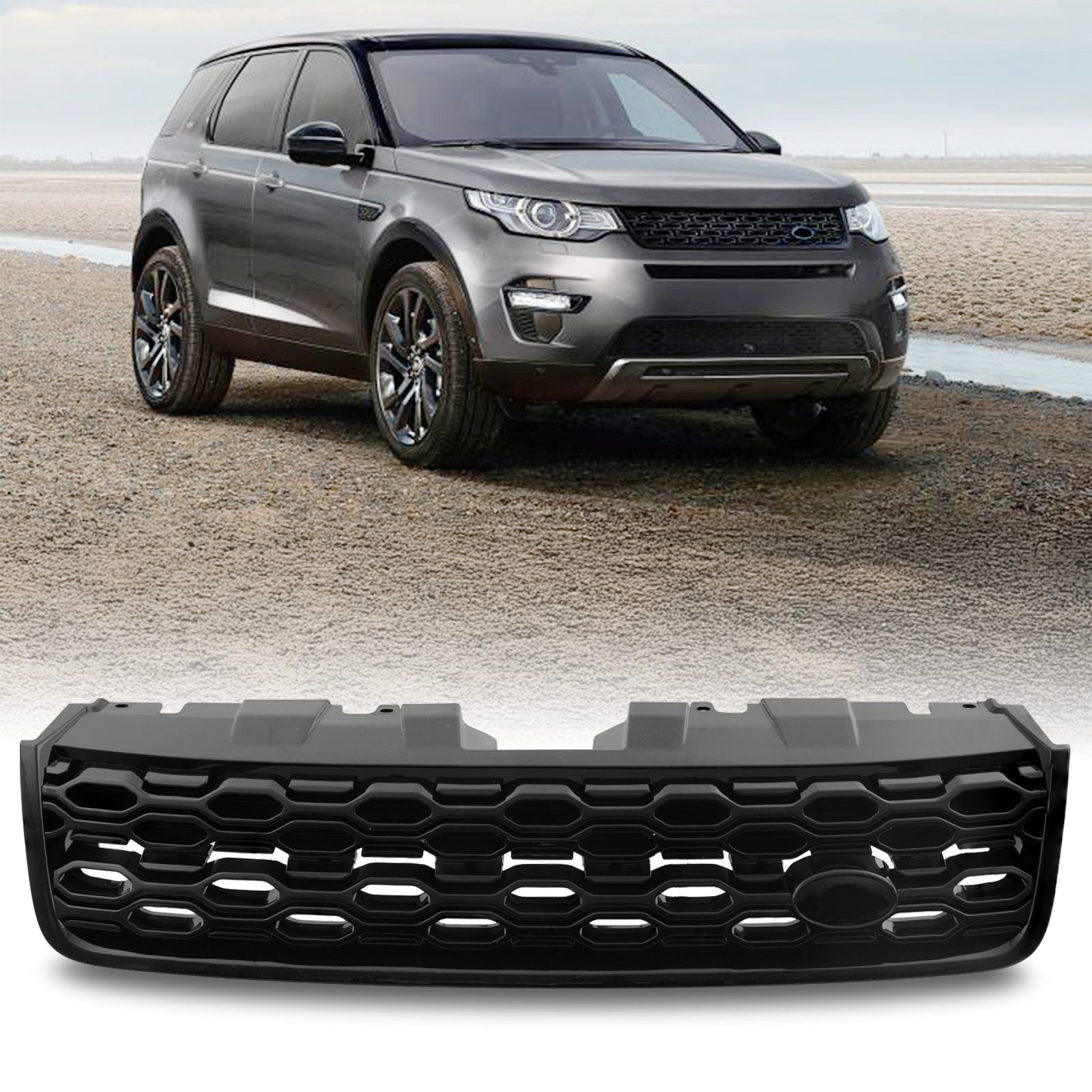 Predator4x4 Front Black Stealth Look Grille To Fit Land Rover Discovery ...