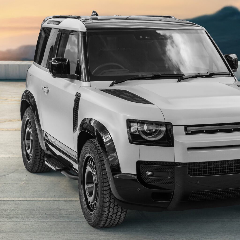 Predator 4x4 Black Pack Running Boards To Fit Land Rover Defender 90 ...