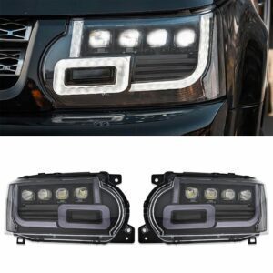 Predator 4x4 Front LED Headlights To Fit Range Rover Vogue L322 10-12 ...