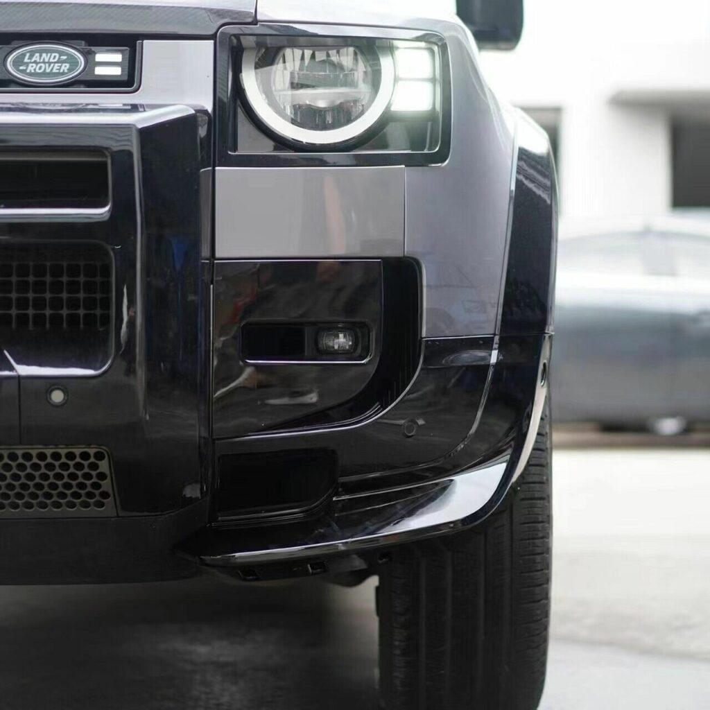 Predator4x4 Gloss Black Front Splitter Corners To Fit Land Rover ...