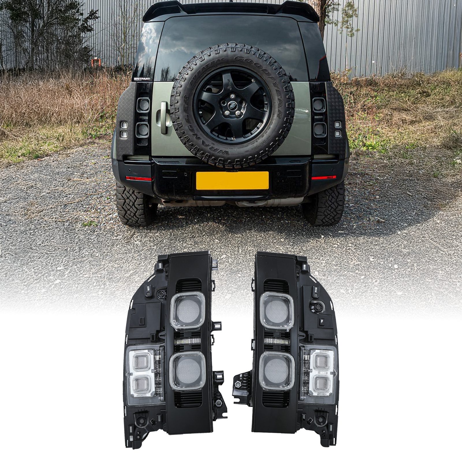 Predator4x4 Rear Clear Tail Lamps To Fit Land Rover Defender L663 2020 ...