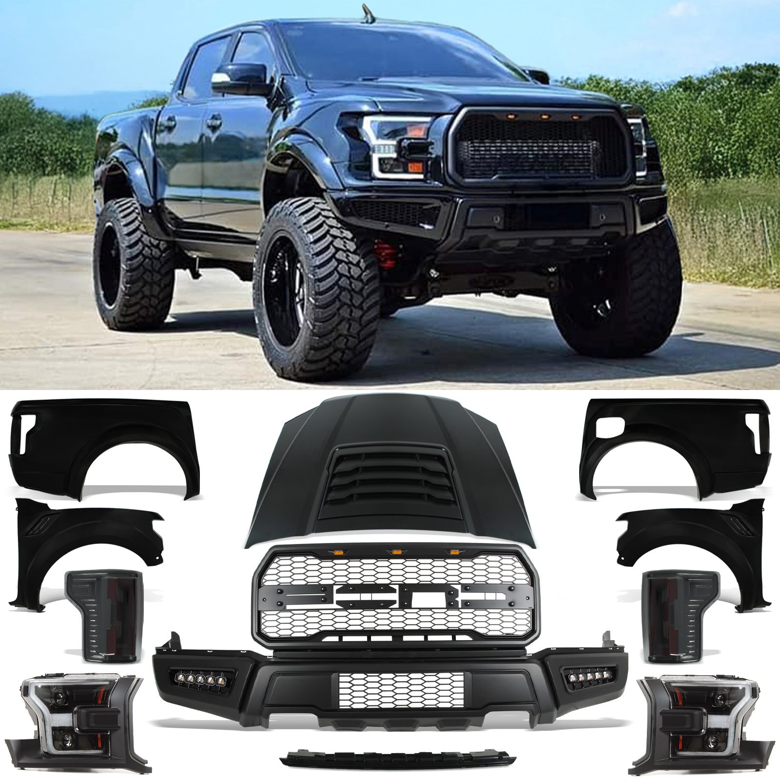 Pickup Truck Conversion Body Kits Ford F 150 Raptor Body Kit