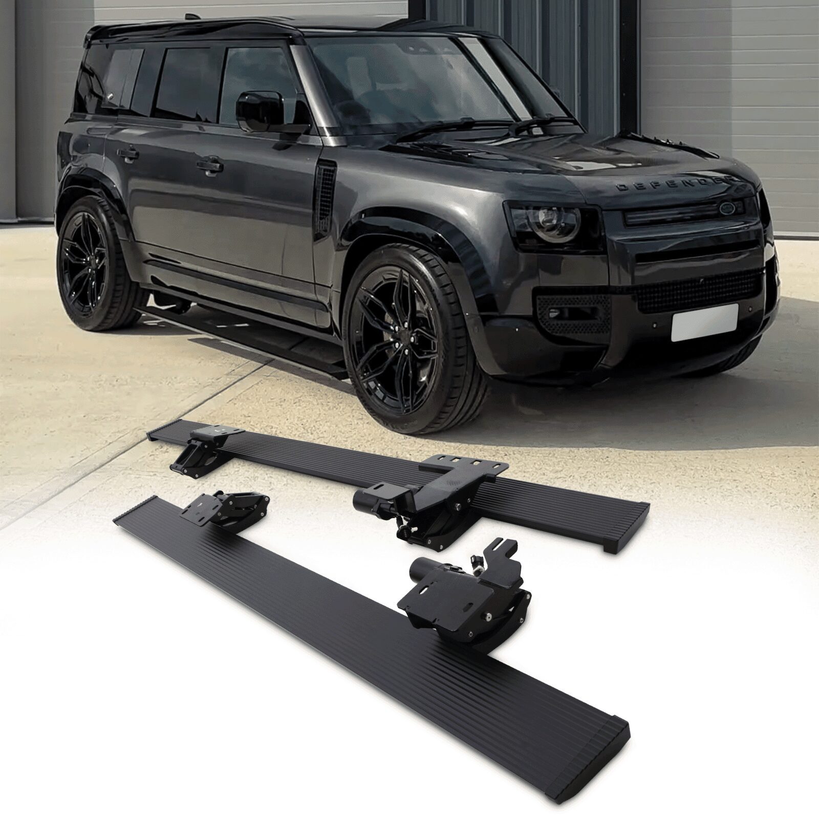 Predator 4x4 Electric Deployable Side Steps To Fit Land Rover Defender ...